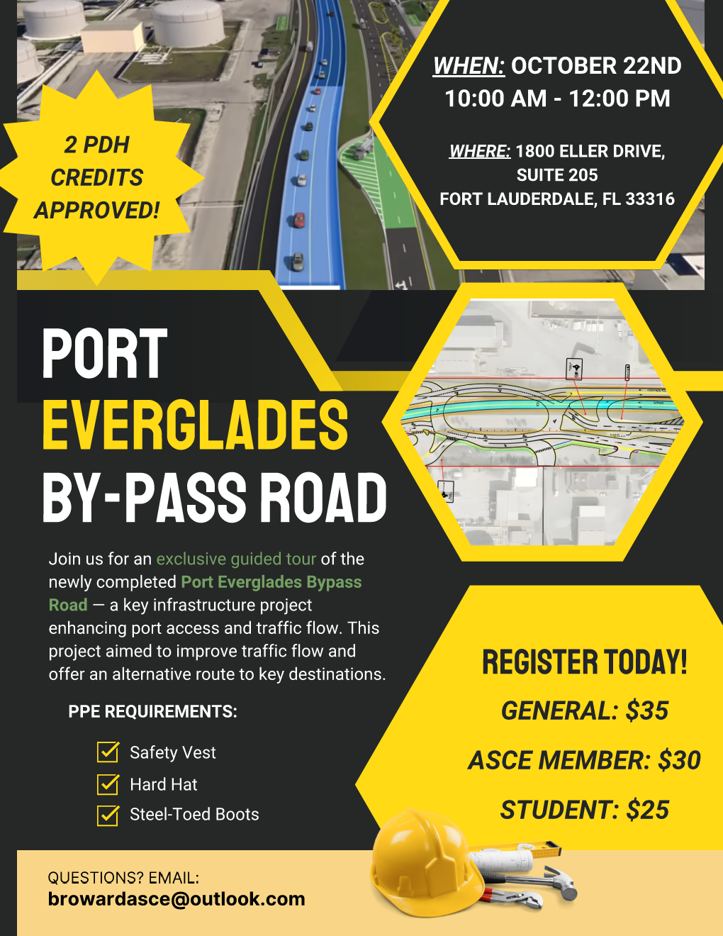 Port Everglades By-Pass Road Tour – ASCE Broward County Branch
